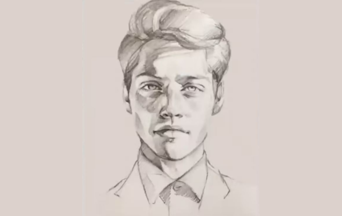 Male Bust Pencil Sketch by Young Art - On-Demand - Anytime, Anywhere ...