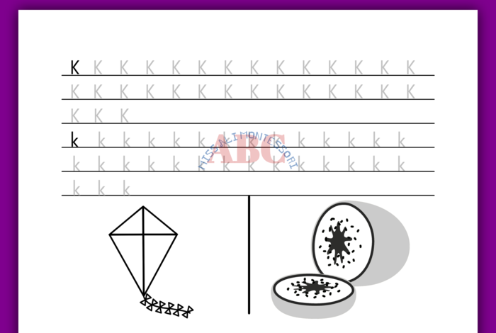 Kk Penmanship Printable Worksheet by Miss Ali Montessori - On-Demand ...