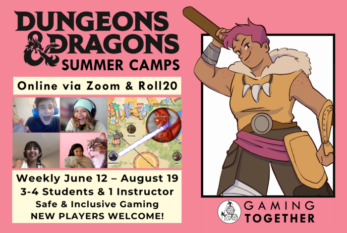 Dungeons & Dragons Online Summer Camps by Gaming Together - Online ...